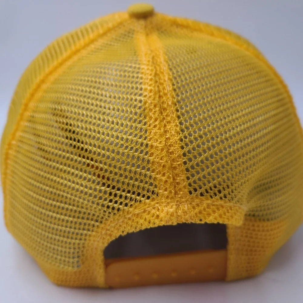 Civic Caps | Accessories | Vintage Trucker Hat Snapback Mesh Yellow ...